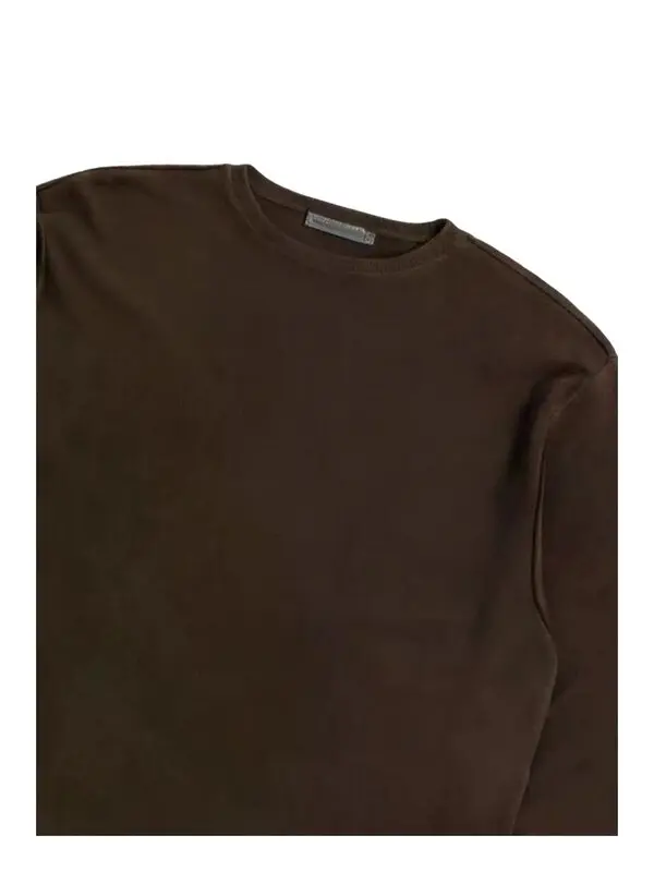 Denis Colomb Crew Neck Long Sleeve Sweater - Brown
