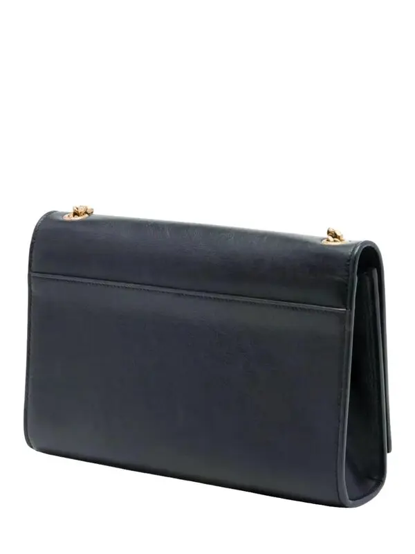 Saint Laurent 2019 Medium Smooth Calfskin Rockstar Patchwork Monogram Kate Crossbody Bag - Black