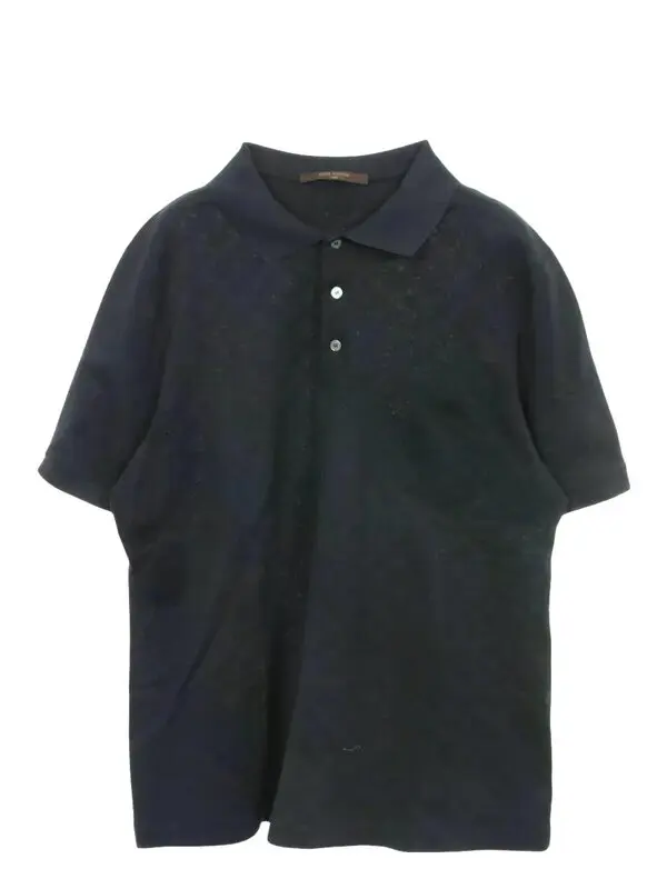 LOUIS VUITTON 2010s Damier Polo Shirt - Blue