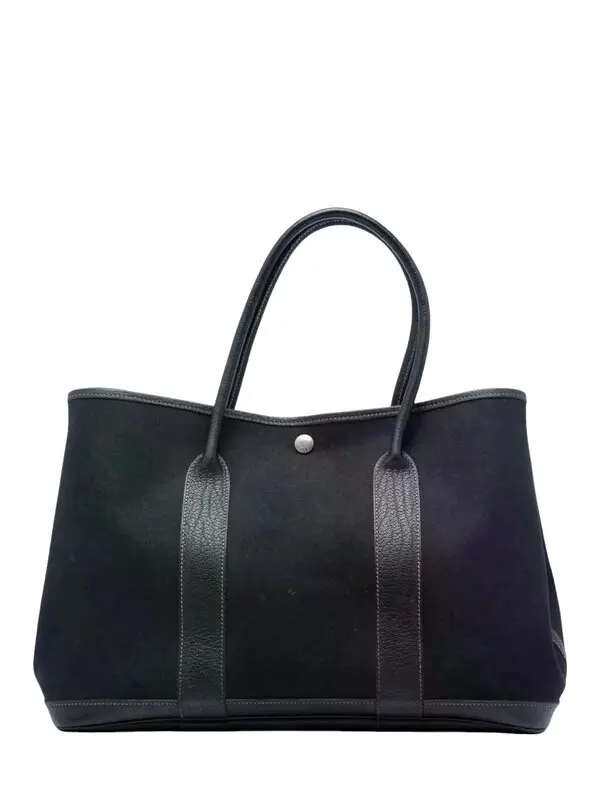 Hermès 2004 Toile And Negonda Garden Party 36 Tote Bag - Black