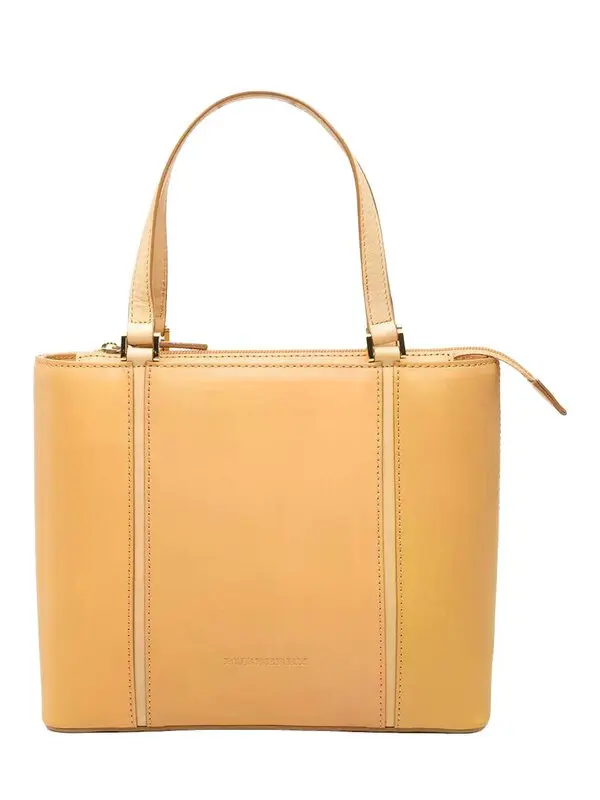 Burberry Leather Tote Bag - Brown
