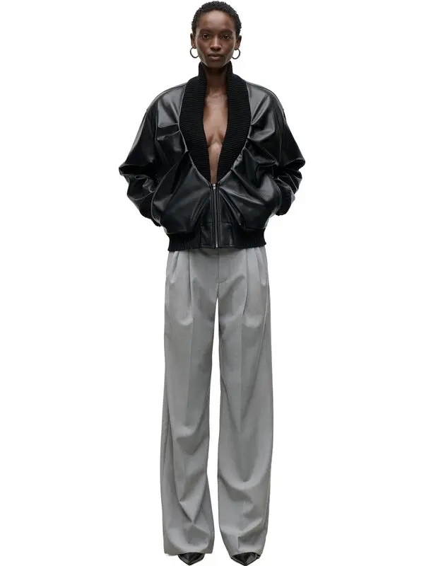 Victoria Beckham Zana Bomber Jacket - Black