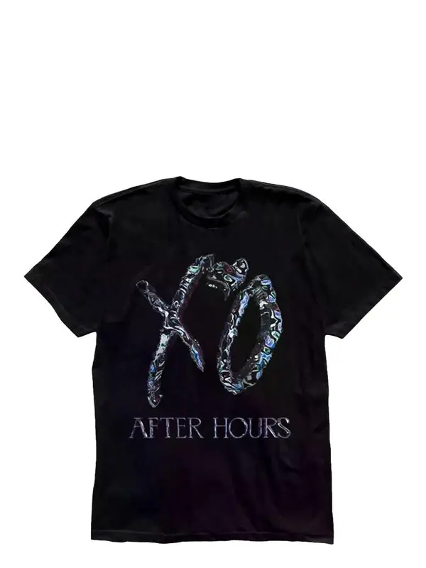 THE WEEKND Xo Logo After Hours T-shirt - Black