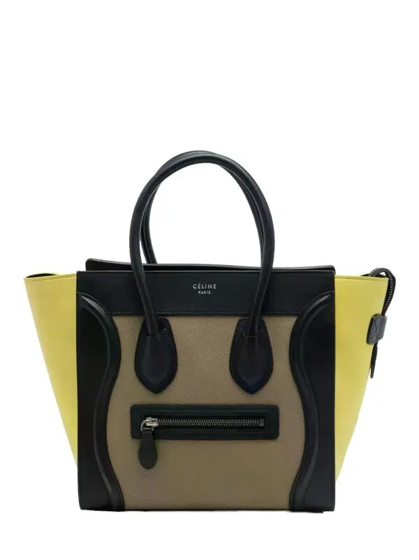 Celine Micro Luggage Tote Bag - Brown