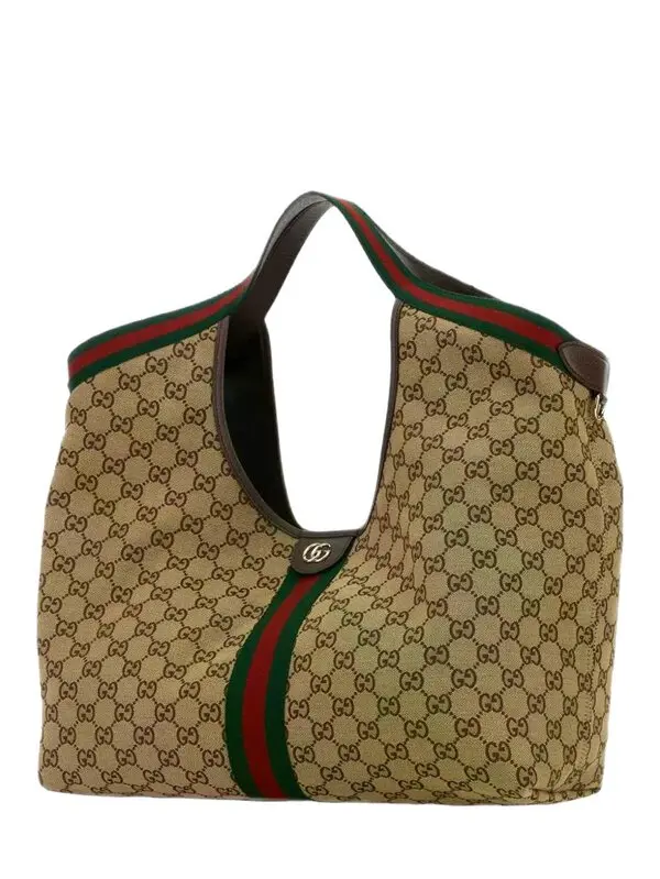 Gucci Large Giglio Gg Supreme Tote Bag - Neutrals