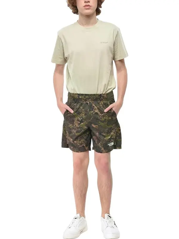 The North Face Patterned Elasticated Shorts - Green