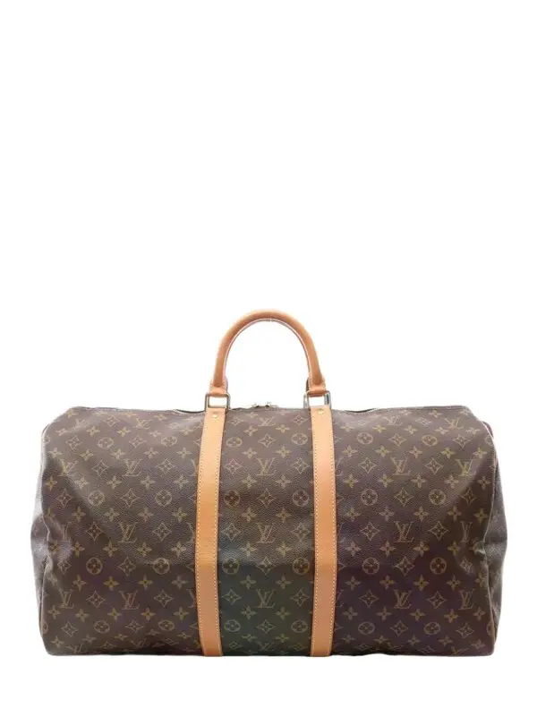 LOUIS VUITTON 2000 Keepall 55 Tote Bag - Brown
