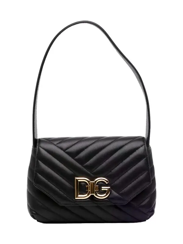Dolce & Gabbana Small Quilted Lambskin Shoulder Bag - Black