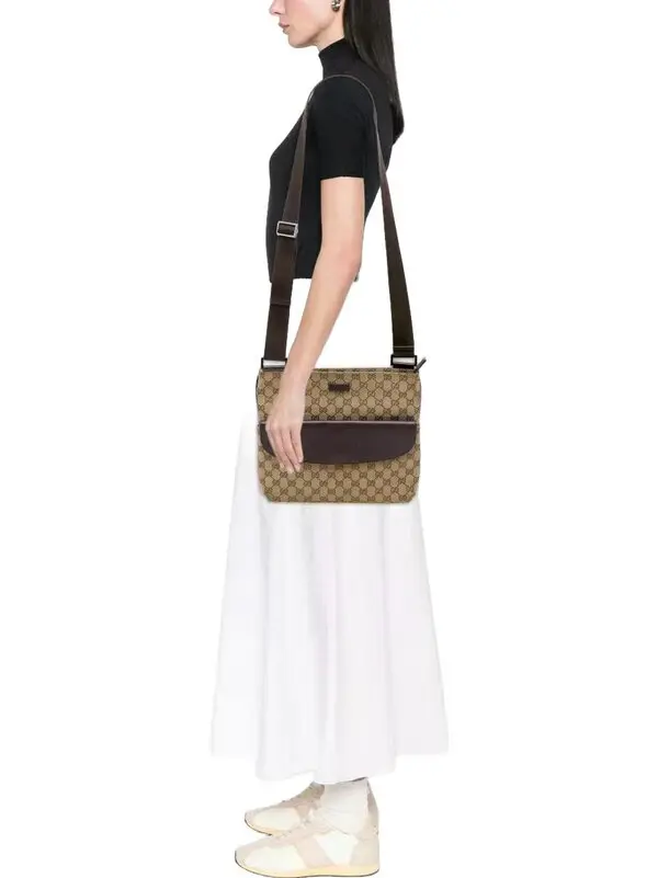 Gucci Gg Canvas Crossbody Bag - Neutrals