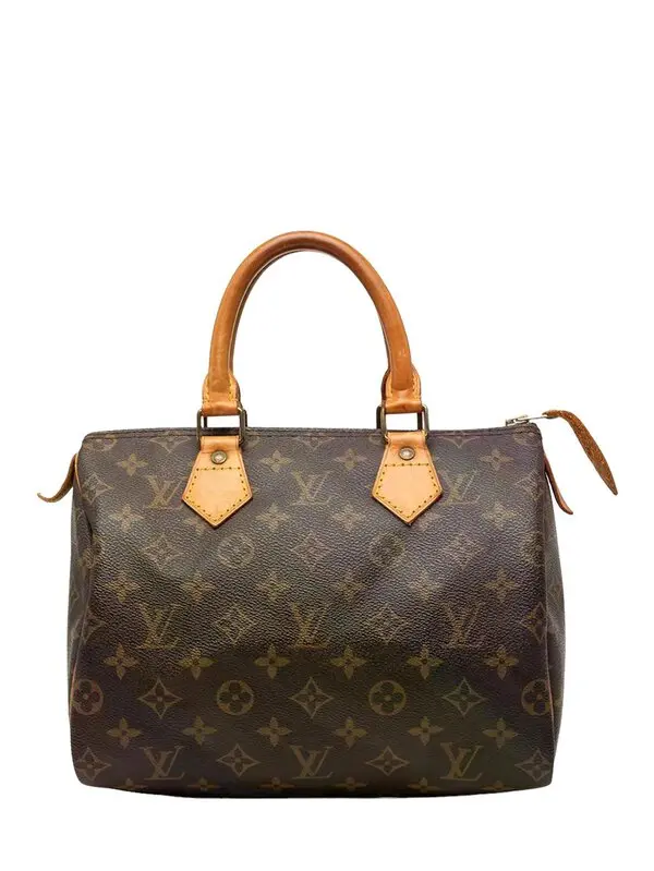 LOUIS VUITTON Monogram Speedy 25 Boston Bag - Brown