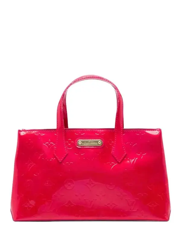 LOUIS VUITTON Monogram Vernis Wilshire Pm Handbag - Pink