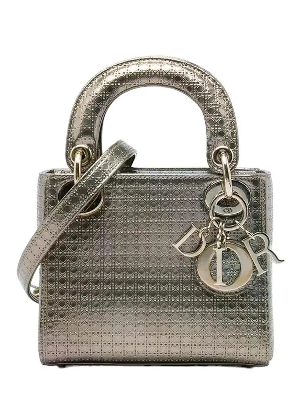 Dior Mini Lady Satchel - Gold