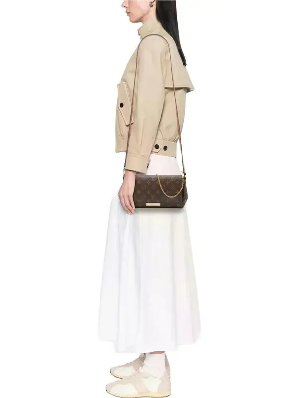 LOUIS VUITTON Monogram Favorite Mm Satchel - Brown