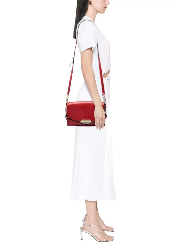 Burberry Leather And House Check Canvas Abbott Crossbody Bag - Brown