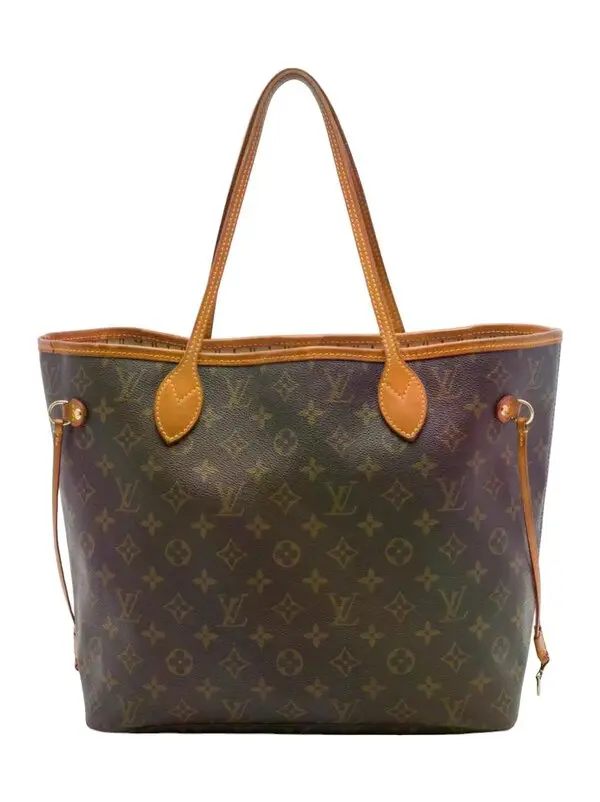 LOUIS VUITTON Monogram Neverfull Mm Tote Bag - Brown