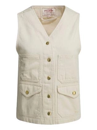 Filson Archive Cruiser Sleeveless Jacket - White