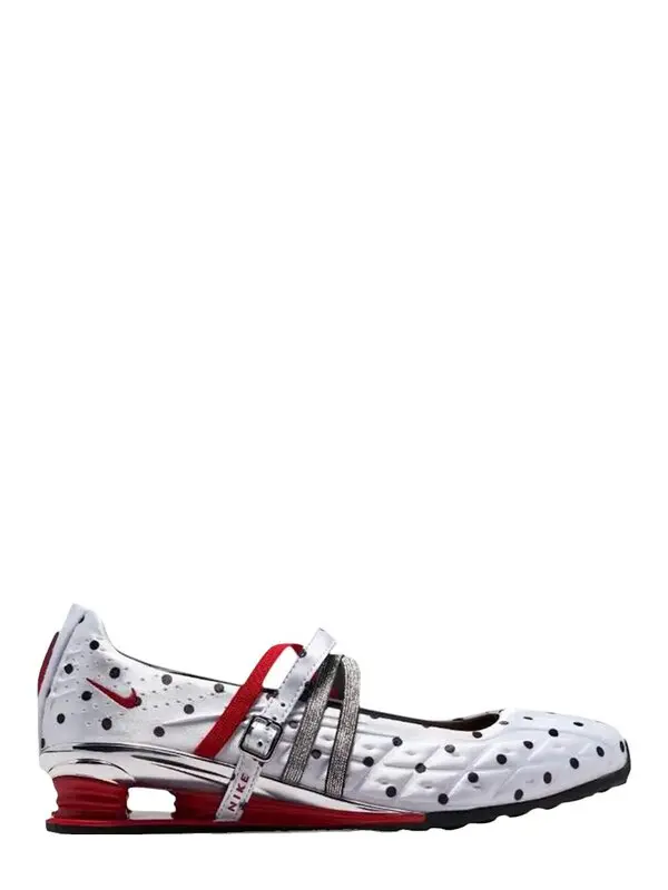 Nike Shox Z Calistra Mary Jane Sneakers - White/black/metallic Silver