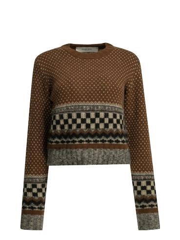 GOLDEN GOOSE Journey Crewneck Sweater - Brown