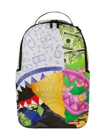 SPRAYGROUND Mean Money Collage Backpack - Multicolor
