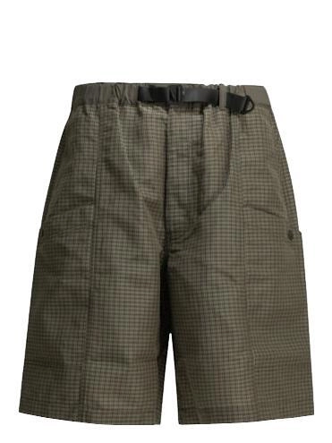 Comme Des Garçons Plaid Cargo Shorts - Brown