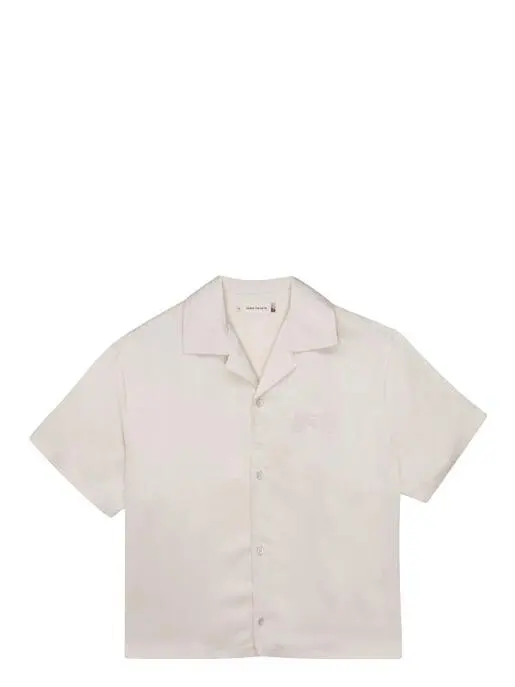 HONOR THE GIFT Chest Logo Camp Collar Shirt - Beige