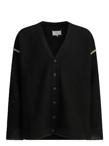 MAISON MARGIELA Wool Patches Cardigan - Black