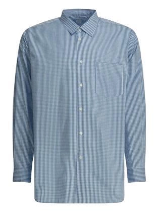 Comme Des Garçons Forever Striped Cotton Shirt - Light Blue