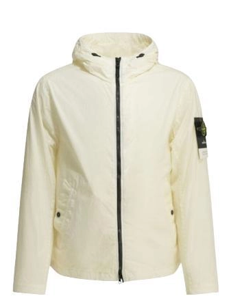 Stone Island Crinkle Reps Ny Windbreaker Jacket - White