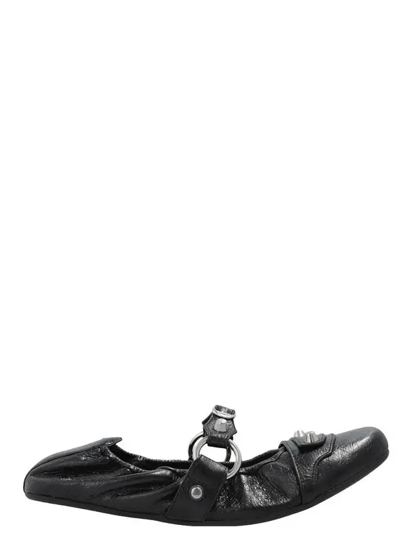 Balenciaga City Ballerina Flats - Black/silver