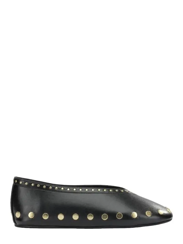 GANNI Studded Ballet Flats - Black