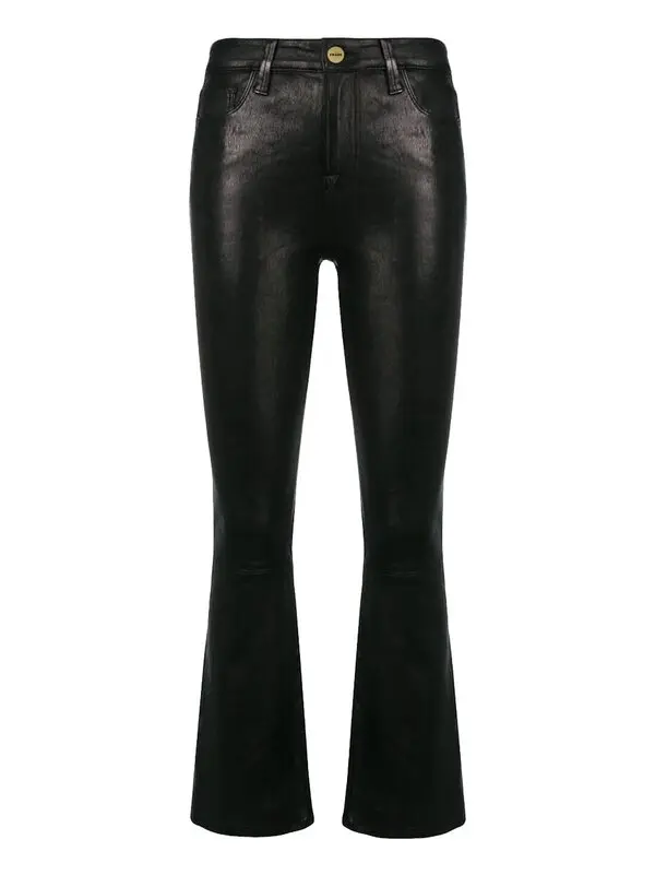 FRAME Le Crop Mini Boot Trousers - Black