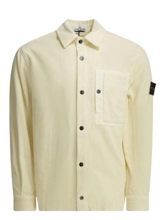 Stone Island Corduroy 800 Overshirt - White