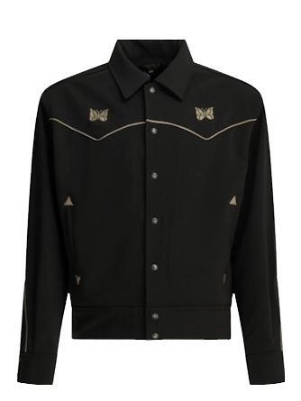Needles Piping Cowboy Overshirt - Black