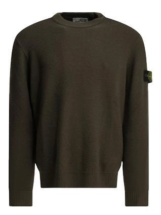Stone Island Crewneck Logo Sweatshirt - Grey
