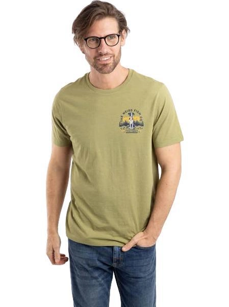 WEIRD FISH Dog Trails Back Print Graphic T-shirt - Washedoak