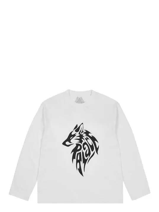 PALACE Sketchy Lone Wolf Longsleeve - White