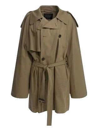 Balenciaga Short Trench Coat - Beige