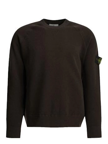 Stone Island Crewneck Logo Sweatshirt - Brown
