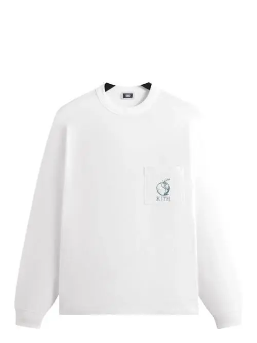 Kith Kin Universal Apple Long Sleeve Tee Shirt - White