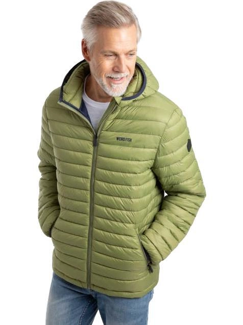 WEIRD FISH Flete Showerproof Padded Jacket - Washedoak