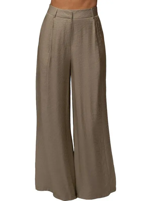 JLUXLABEL Monaco Wide Leg Trouser - Olive