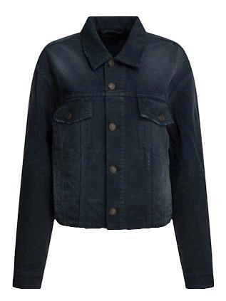 Balenciaga Denim Jacket With Old Effect - Blue