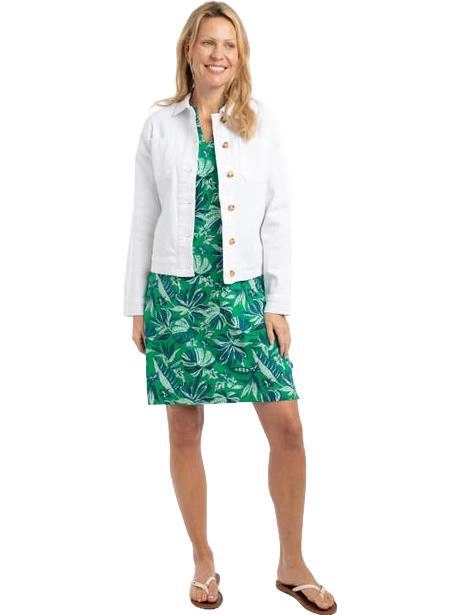WEIRD FISH Rosanna Canvas Jacket - White