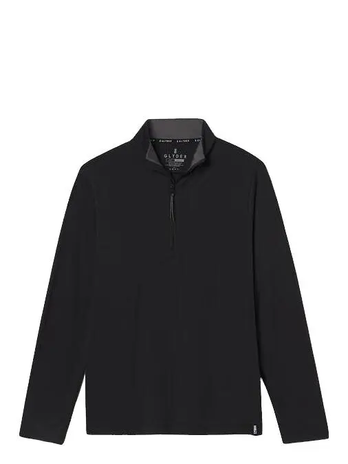 GLYDER Tahoe Quarter Zip Long Sleeve Top - Black