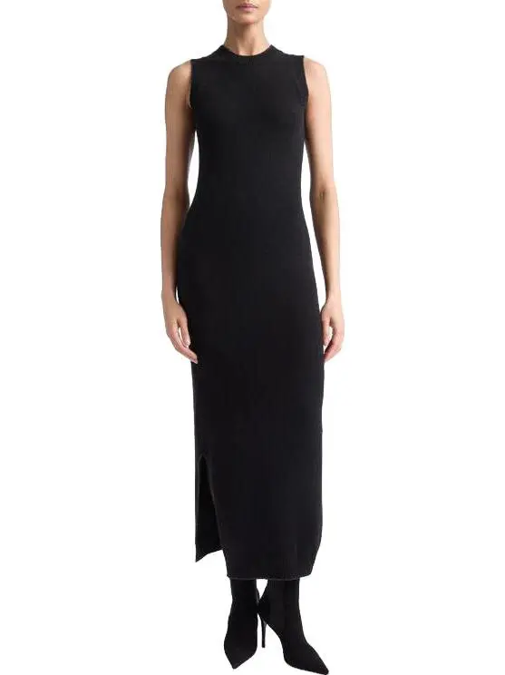 Eleventy Sleeveless Cashmere Sweater Dress - 22 Black