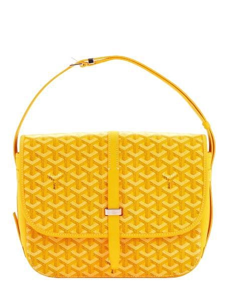 Goyard Belvedere Ii Messenger Bag Coated Canvas Mm - Yellow