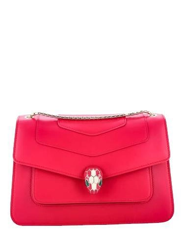 BVLGARI Serpenti Forever Shoulder Bag Leather - Pink