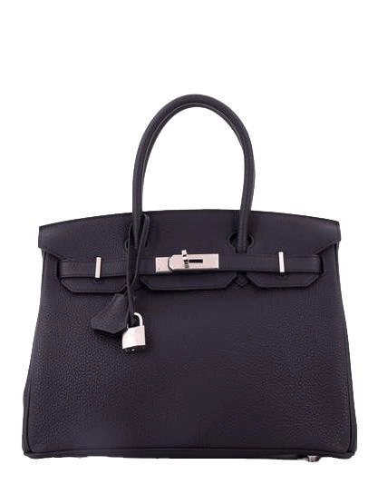 Hermès Birkin Handbag Togo With Palladium Hardware 30 - Black