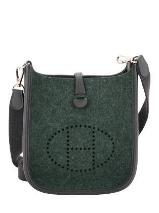 Hermès Evelyne Bag Gen Iii Felt Tpm - Green