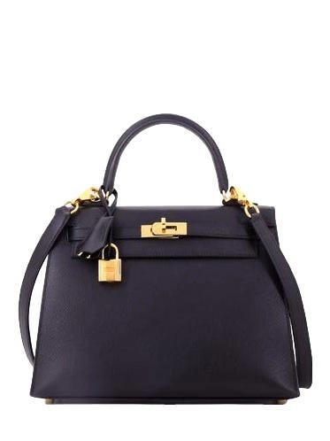 Hermès Kelly Handbag Epsom With Gold Hardware 25 - Black